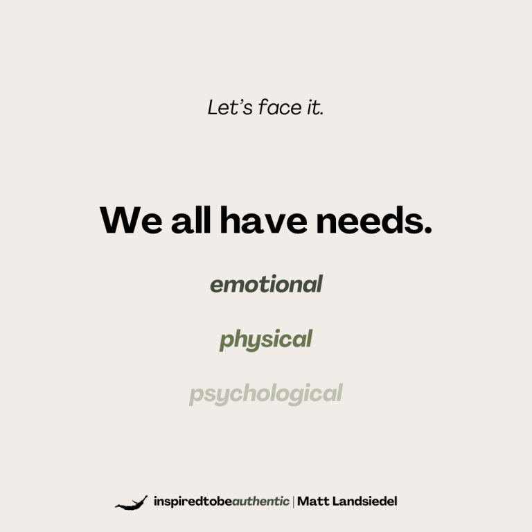 Understanding the difference between having needs & being needy - Matt ...